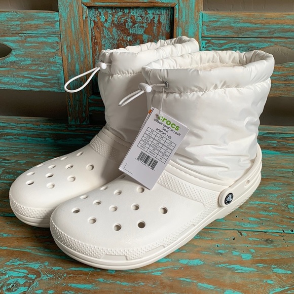 CROCS | Shoes | Nwt Crocs Classic Lined Neo Puff Boots Winter Snow Cold ...